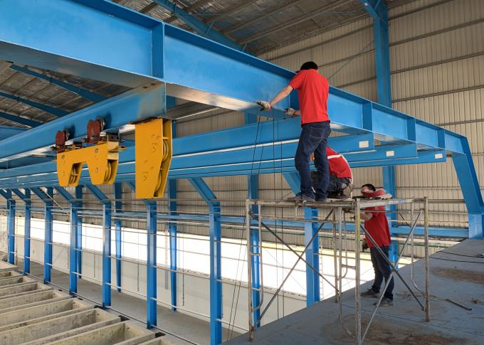 High Efficiency Hot Dip Galvanizing Plant Monorail Crane Winch Type ...